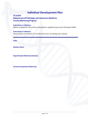 Fillable Online Individual Development Plan V3.docx Fax Email Print ...