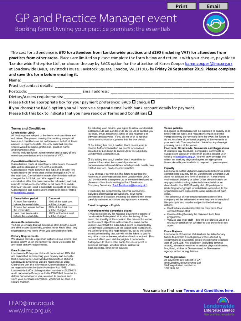 Fillable Online owning your practice premises and cervical sample ...