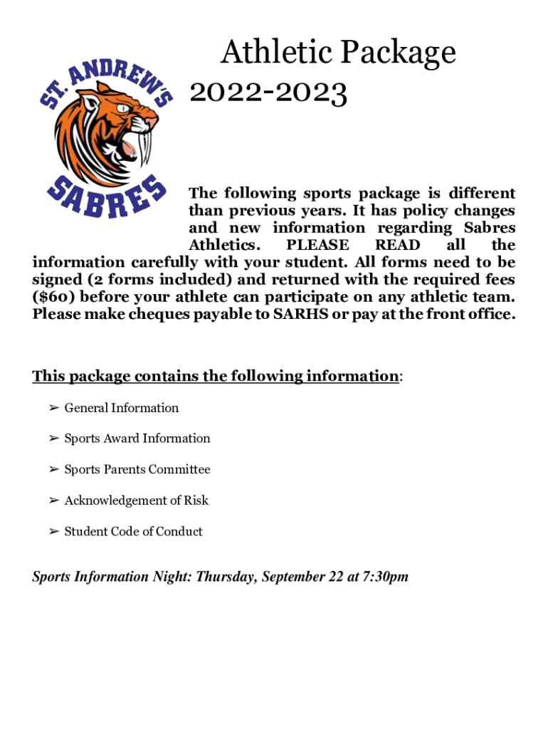 Fillable Online Form 22-3c Academic Year 2022-23 Student-Athlete ...