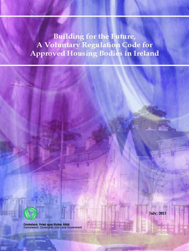 Fillable Online Building for the Future, A Voluntary Regulation Code ...