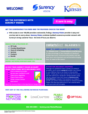 Fillable Online Our vision coverage includes a large, diverse provider ...