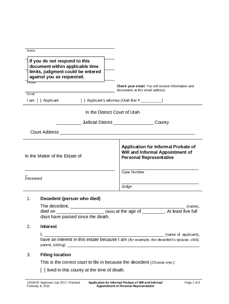 UT: Reply and request for hearing - Suffolk LIT Lab Doc Template | pdfFiller