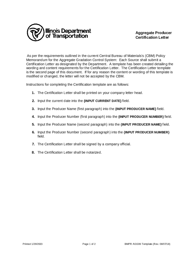 Annual Inspection Certification for Concrete Plant Doc Template | pdfFiller