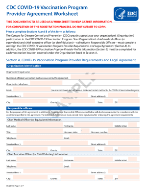 Fillable Online Provider Agreement Worksheet Fax Email Print - pdfFiller