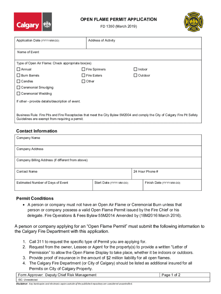 Fillable Online Fire forms, permits, applications, and fees - Boston ...