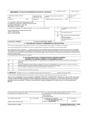 Fillable Online Modification PA02 - SAIC Fax Email Print - pdfFiller