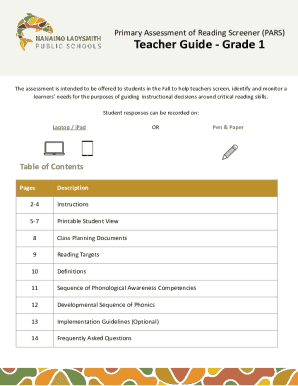 Fillable Online Teacher's guide on early grade reading instruction Fax ...