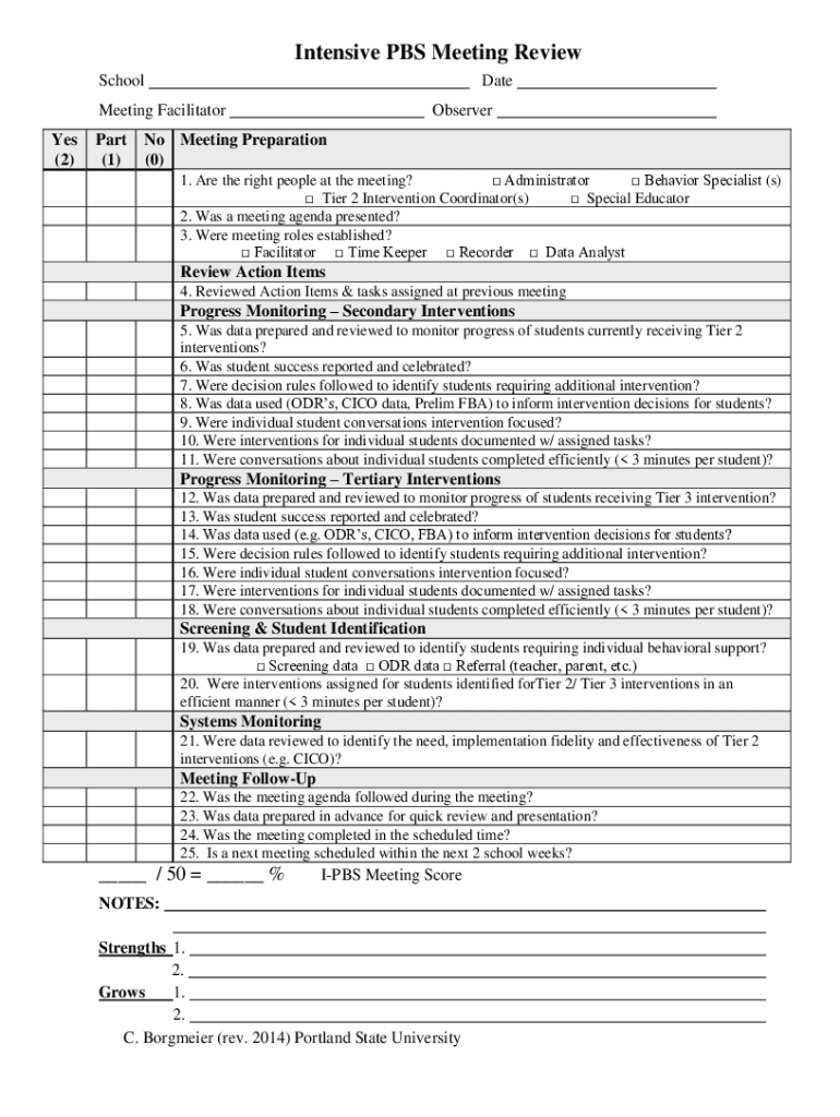 Fillable Online An Overview of Tier 2 in Positive Behavior Interventions and ... Fax Email Print ...