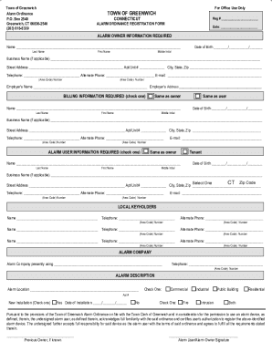 Fillable Online TOWN OF GREENWICH CT Fax Email Print - pdfFiller