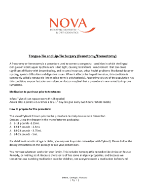 Fillable Online Frenectomy: What It Is, Procedure & Recovery ...