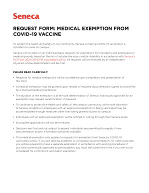 Fillable Online REQUEST FORM: MEDICAL EXEMPTION FROM COVID-19 ... Fax ...