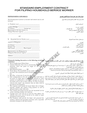 Fillable Online standard-employment-contract-for-filipino-service ...