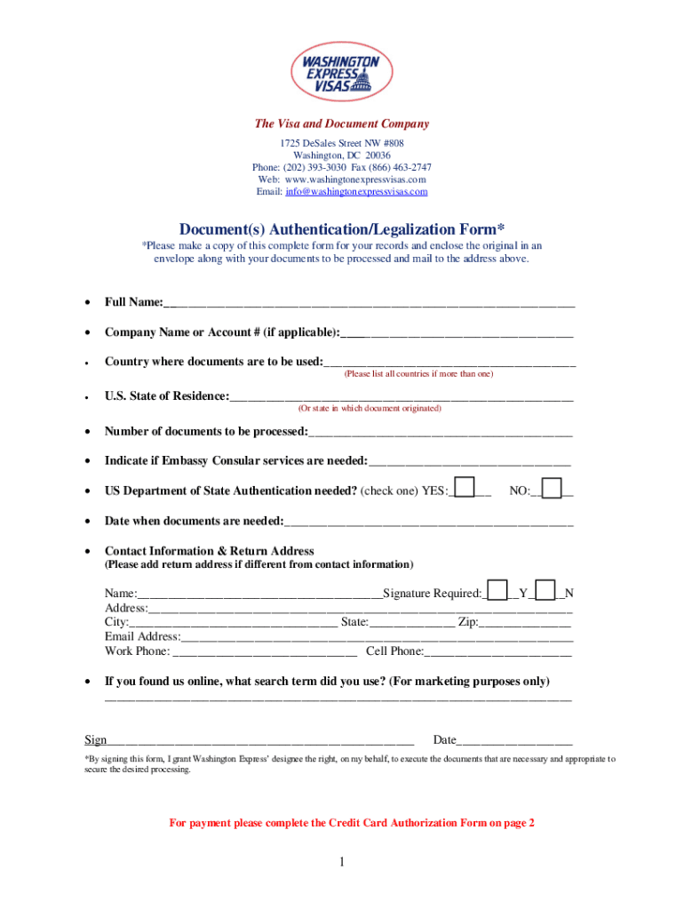 Fillable Online Visa Request Form Fax Email Print - pdfFiller