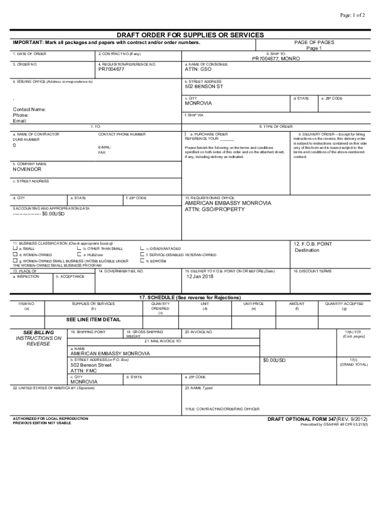 Fillable Online 513.302-70 Purchase order and related forms ...