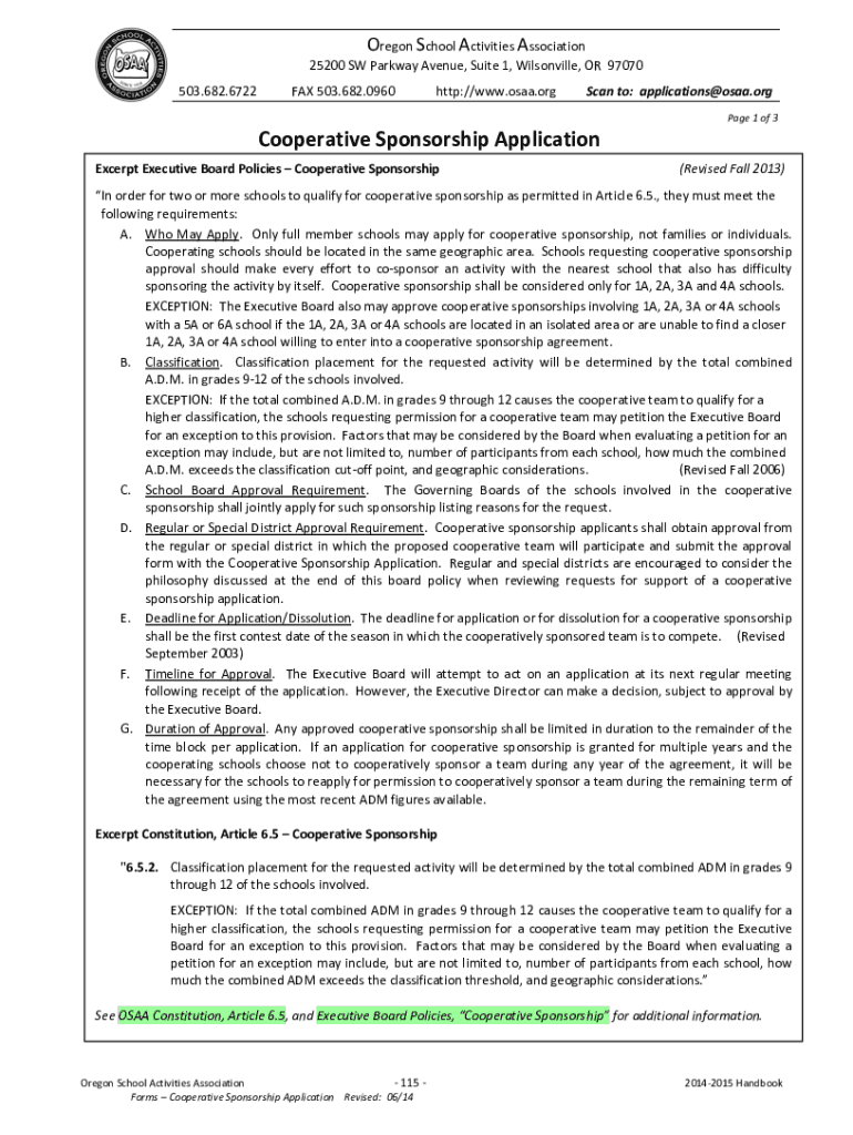 Fillable Online Girls Soccer General Information - OSAA - Activities ...