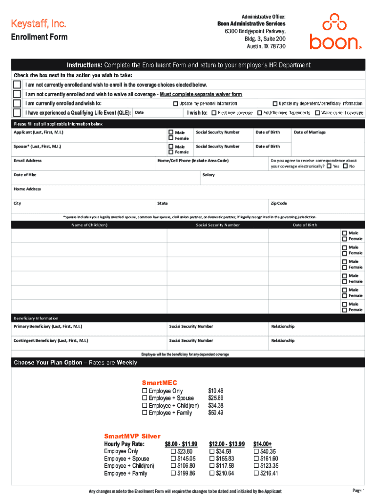 Fillable Online Administrative Services and Your Business - Boon Group ...