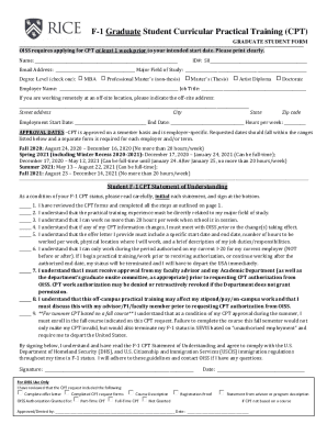 Fillable Online oiss rice Student Extension Request Form - Rice OISS ...