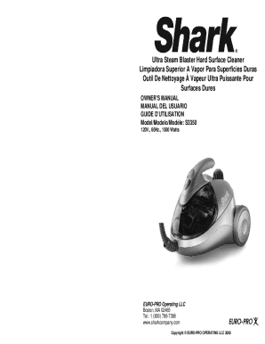 Fillable Online Ultra Steam Blaster Hard Surface Cleaner Limpiadora ...