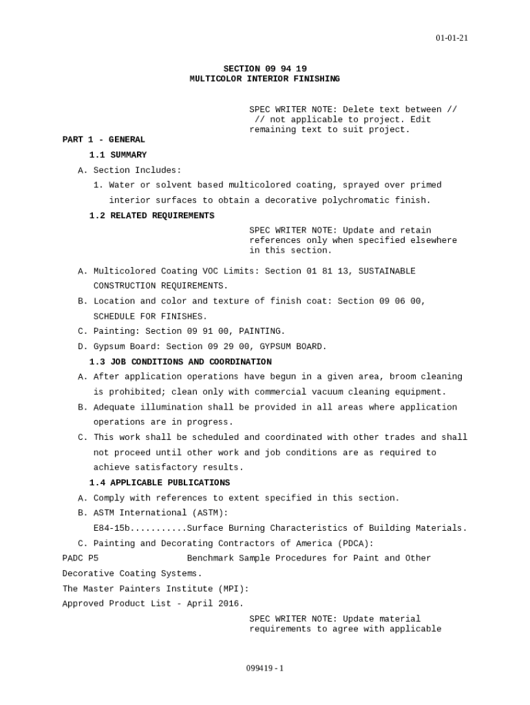 Finishes - Building Product and Construction Material CSI ... Doc ...