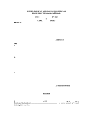 Fillable Online before the assistant labour commissionercentral Fax ...