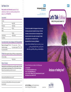 Fillable Online Self-Referral Leaflet - My Surgery Website Fax Email ...