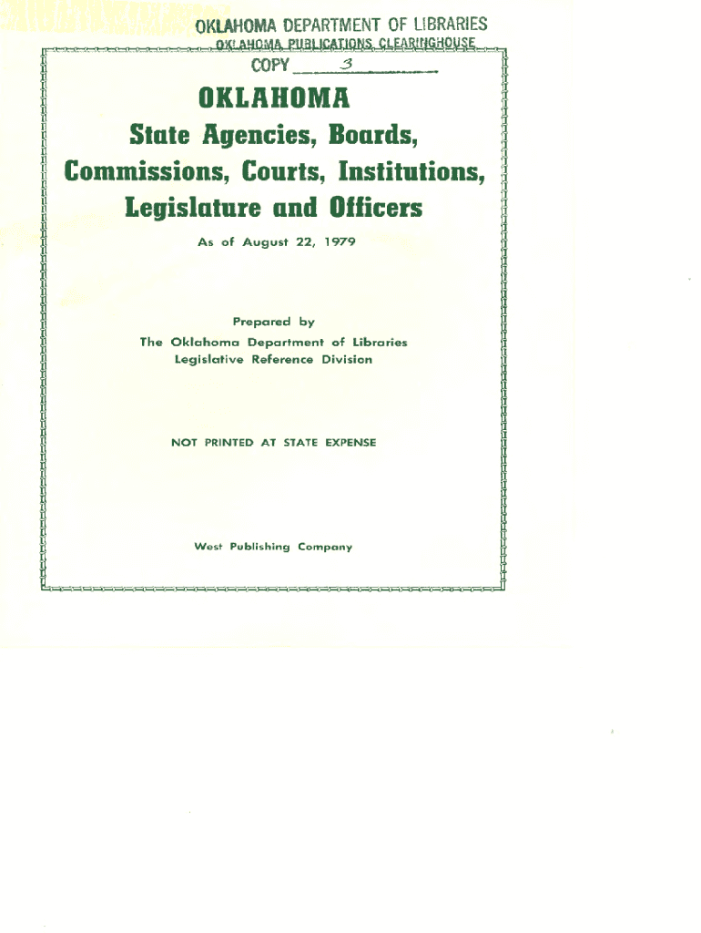 Fillable Online OKLAHOMA State Agencies, Boards, Commissions, Courts ... Fax Email Print - pdfFiller
