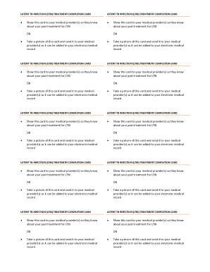 Fillable Online latent tb infection (ltbi) treatment completion card ...