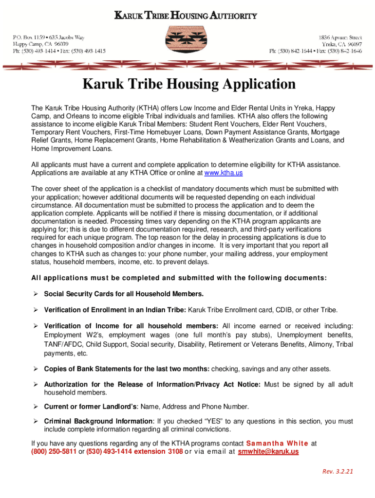 Fillable Online Karuk Tribe (PDF) - Department of Education Fax Email ...
