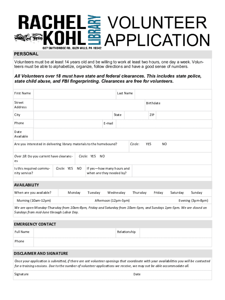 Fillable Online Volunteering - King's College Hospital NHS Foundation Trust Fax Email Print ...
