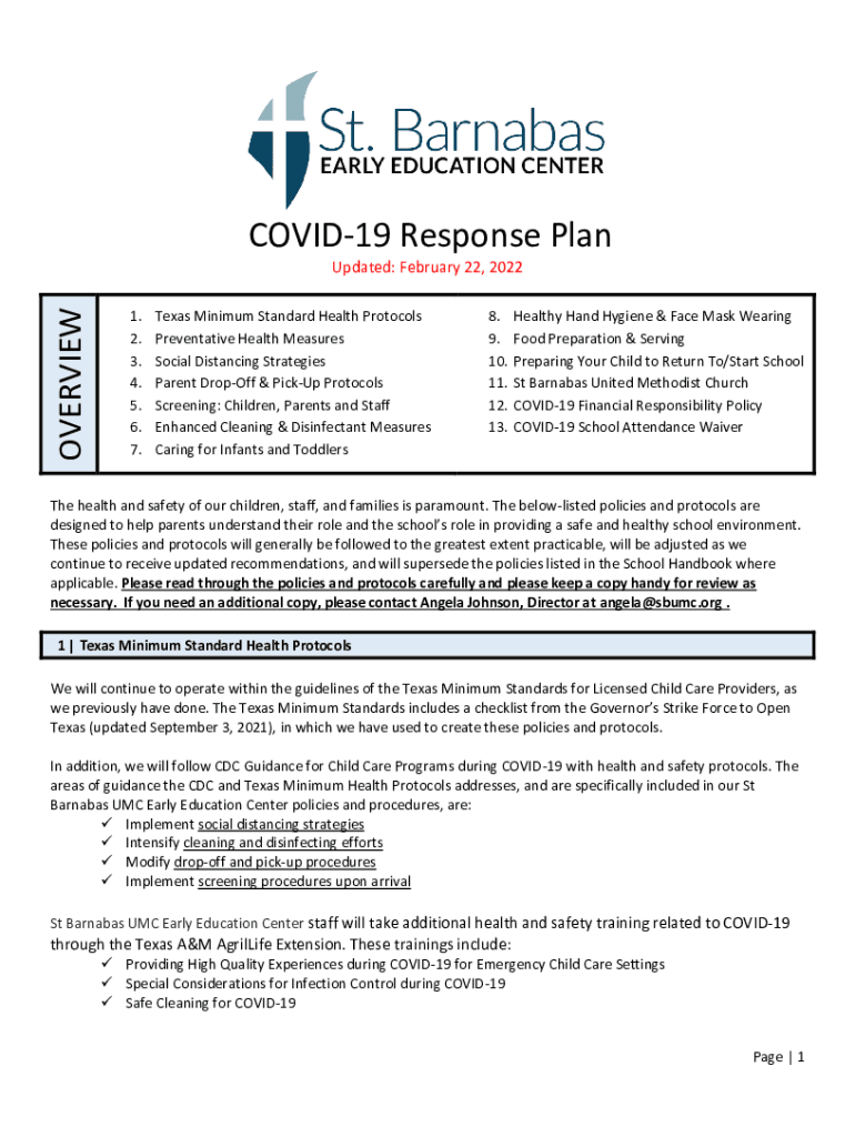 Fillable Online COVID-19 responsehealth, safety and resurgence ...