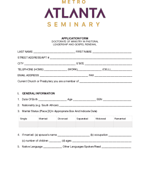 Fillable Online MINISTRY INFORMATION FORM - Amazon AWS Fax Email Print ...
