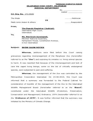 Fillable Online mis ihc gov ORDER SHEET IN THE LAHORE HIGH COURT ...