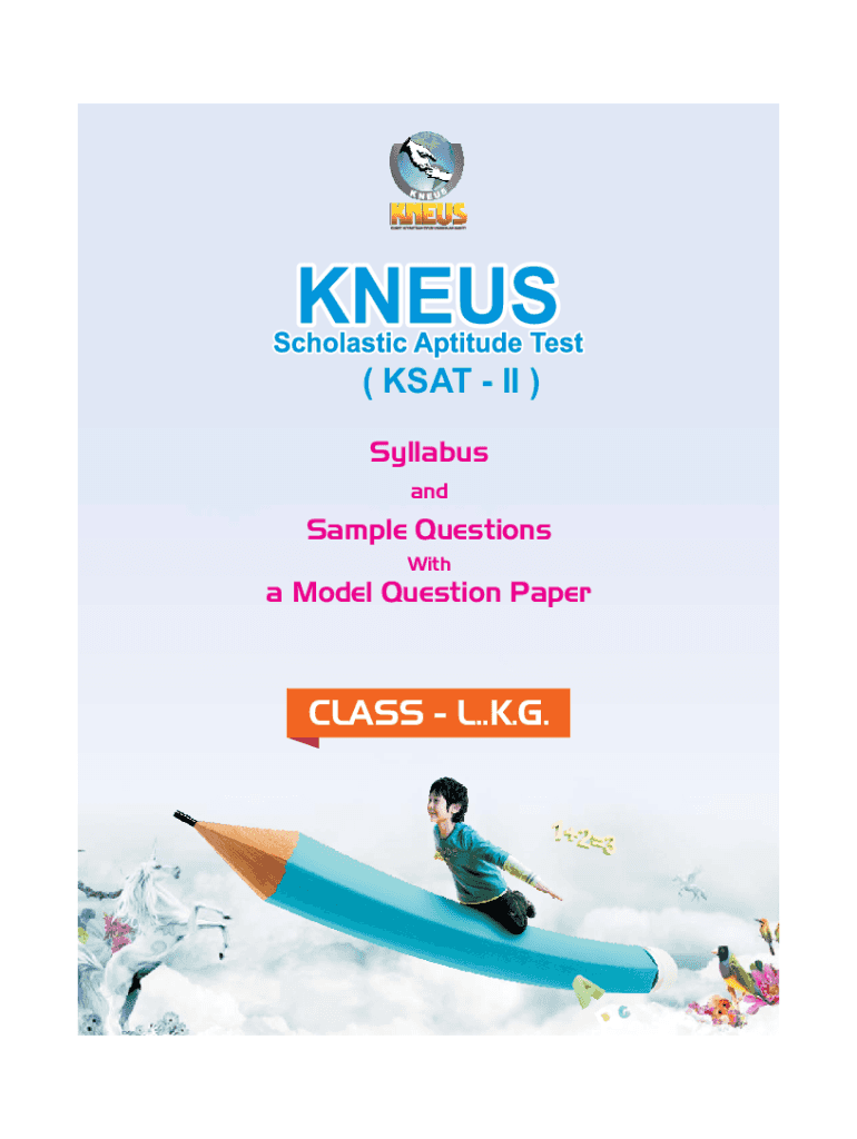 Fillable Online L.K.G.pdf - ( KSAT - II ) Syllabus and Sample Questions ... Fax Email Print ...