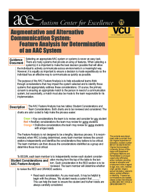 Fillable Online AAC Basics and Implementation: How to Teach Students ...