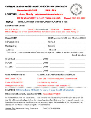 Fillable Online The Lobster Shanty - 83 Channel Dr, Point Pleasant ...