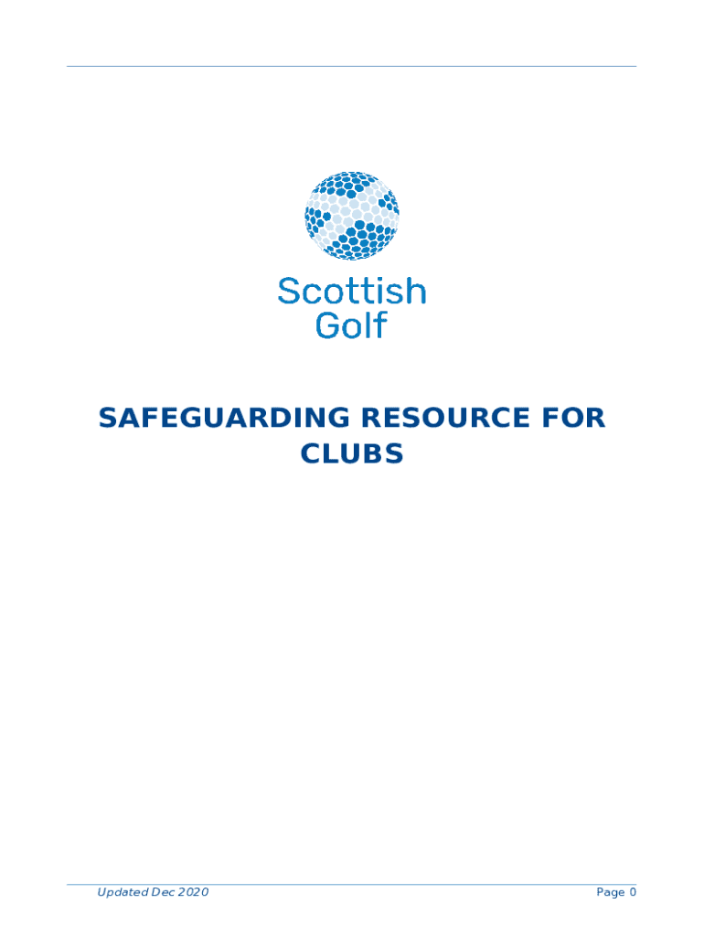 safeguarding resource for clubs contents - DigitalOcean Doc Template ...