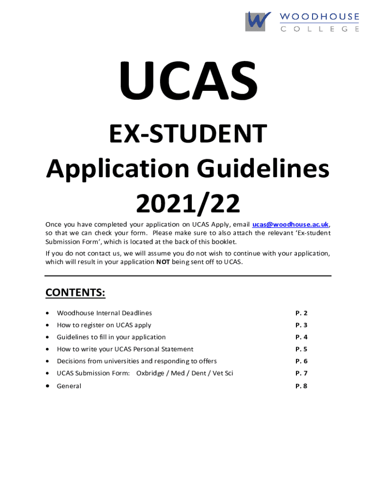 Fillable Online Wellbeing tips for completing your UCAS application Fax ...