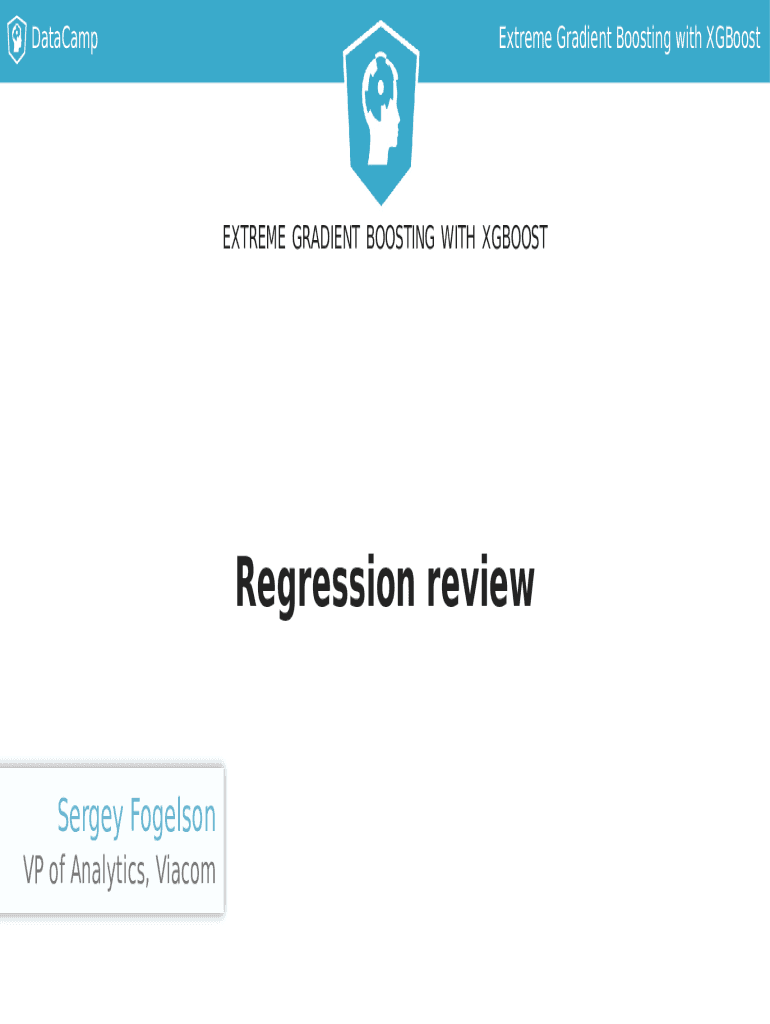 Fillable Online Python Tutorial : Extreme Gradient Boosting with ...