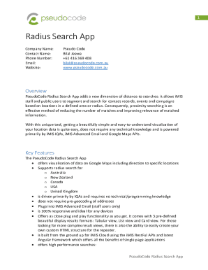 Fillable Online PseudoCode - Radius Search - App Challenge.docx Fax ...