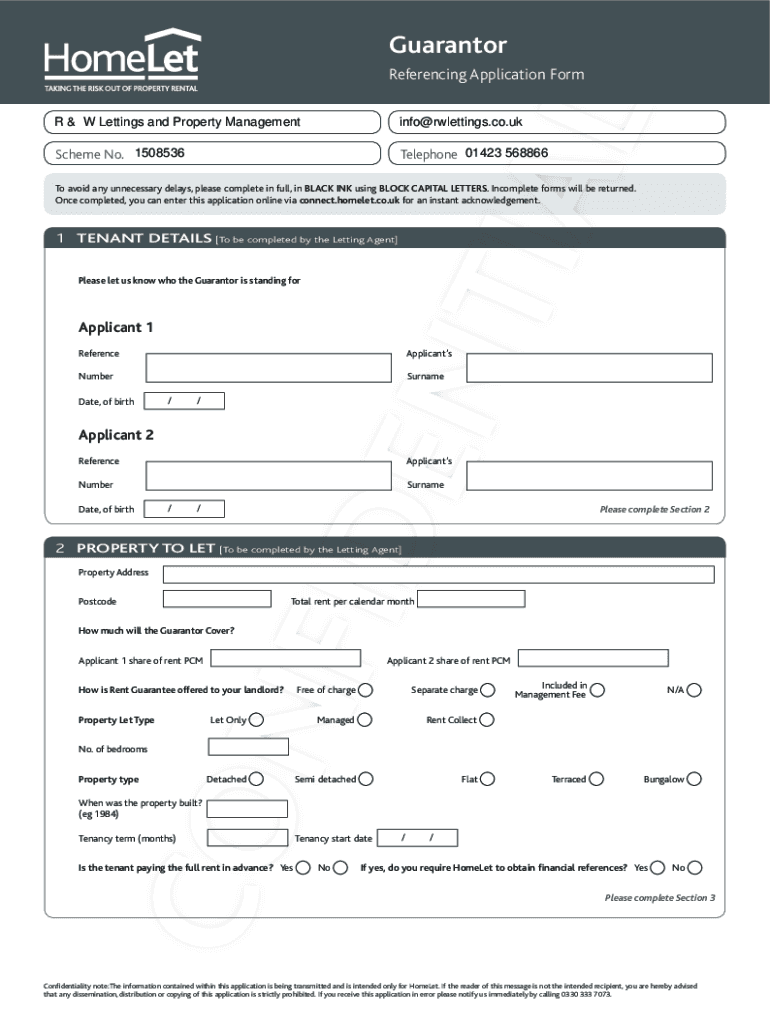 Fillable Online How does a Guarantor Application Work in NYC? - Boom Pay Fax Email Print - pdfFiller