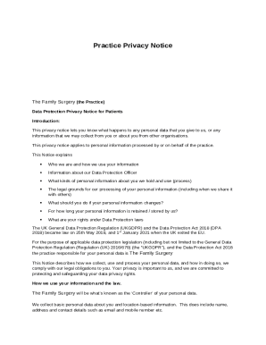 Data Protection Privacy Notice for Patients - Leen View Surgery Doc ...