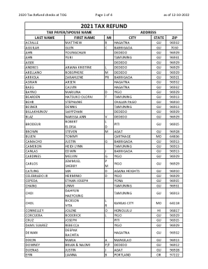 Fillable Online doa guam 2021 TAX REFUND - DOA Fax Email Print - pdfFiller