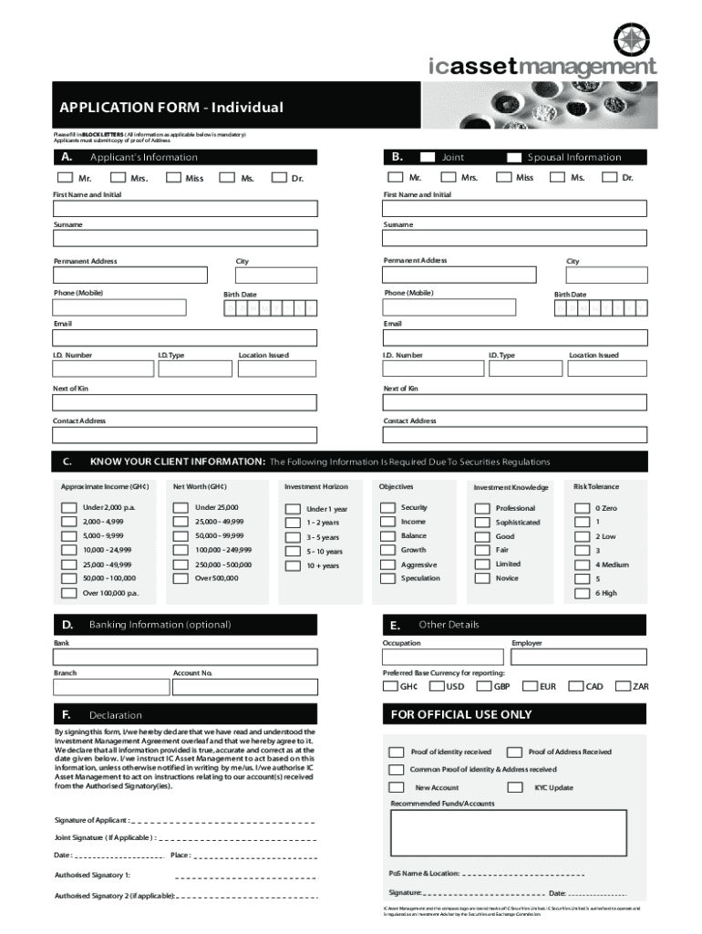 Fillable Online APPLICATION FORM. i. Title ii. Full Name: (Mr./ Miss/ Mrs.) (as ... Fax Email ...