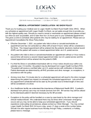 Fillable Online Logan Health Rural Health Clinic - Cut Bank - NPI No ...