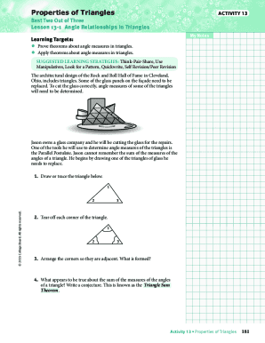 Fillable Online Properties of Triangles Fax Email Print - pdfFiller