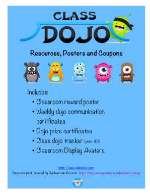 Fillable Online Using Class Dojo Points as a Classroom Economy System Fax Email Print - pdfFiller