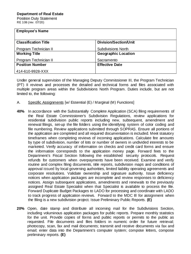 Subdivisions North Doc Template | pdfFiller