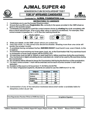 Fillable Online Ajmal Super 40: Shaping the dream of hundreds ... - TheSite.in Fax Email Print ...