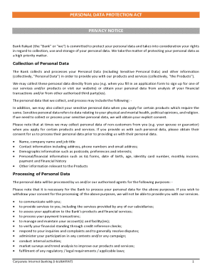 Fillable Online Personal Data Protection Statement - MDEC Fax Email ...