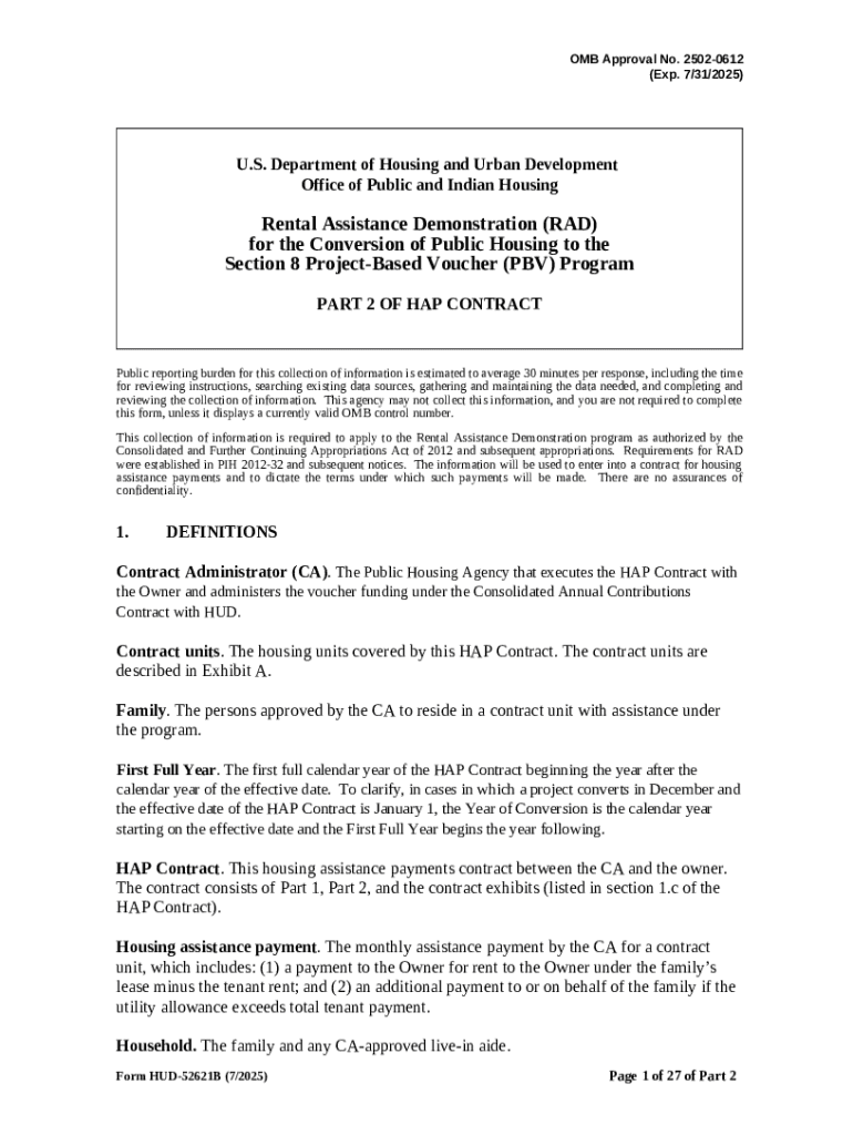 Evaluation of HUD's Rental Assistance Demonstration (RAD) Doc Template ...